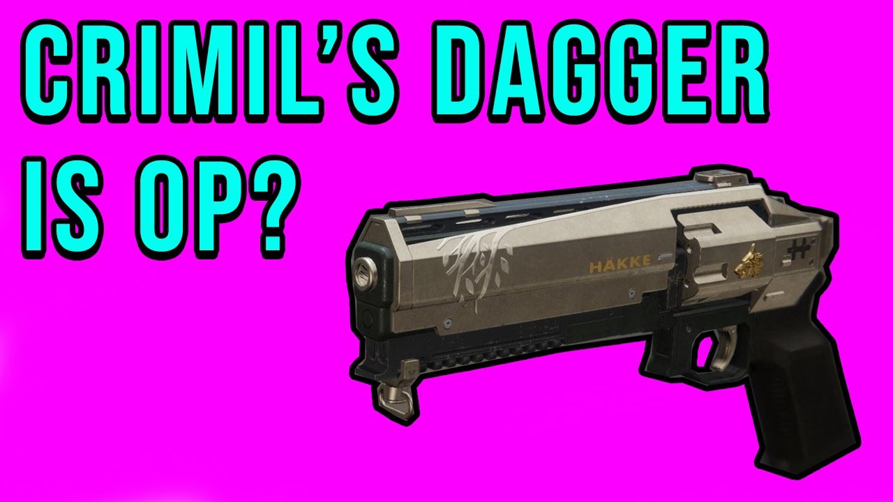 BEST 110 RPM HAND CANNON IN DESTINY 2? | CRIMIL'S DAGGER TWO TAPS ...