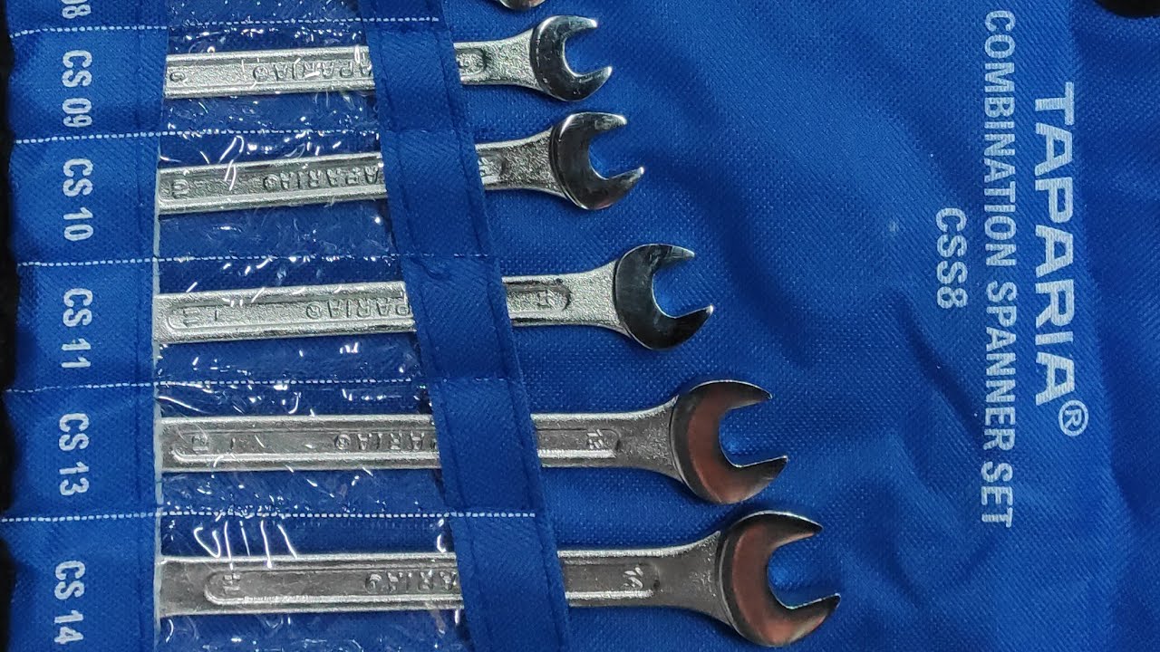 TAPARIA COMBINATION SPANNER - YouTube