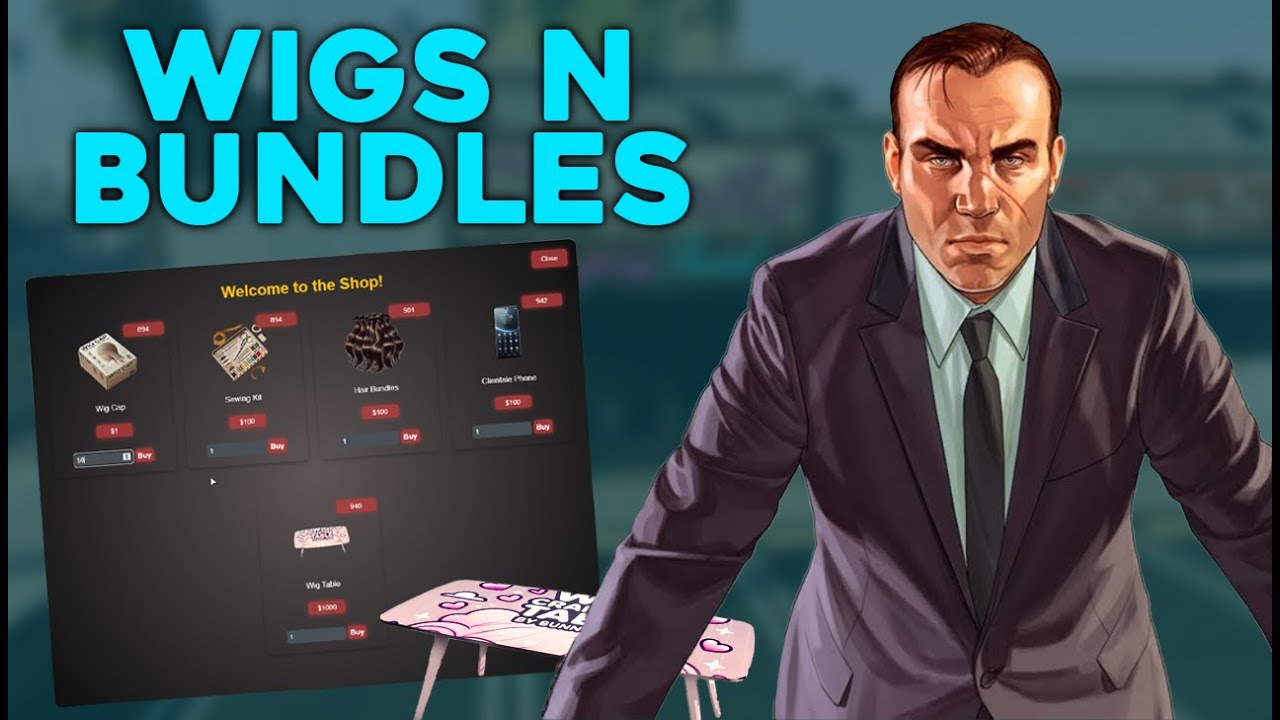 FiveM | ESX Wigs N Bundles - YouTube