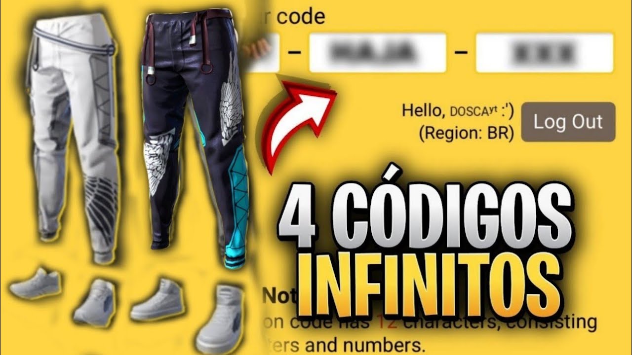 SAIU!! CODIGUIN INFINITO DA CALÇA ANGELICAL GRÁTIS SÓ HOJE CODIGOS QUE ...
