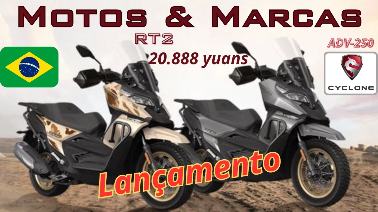 Lançamento do scooter CYCLONE RT2 ADV 250, preço 20.888 yuans. Você ...