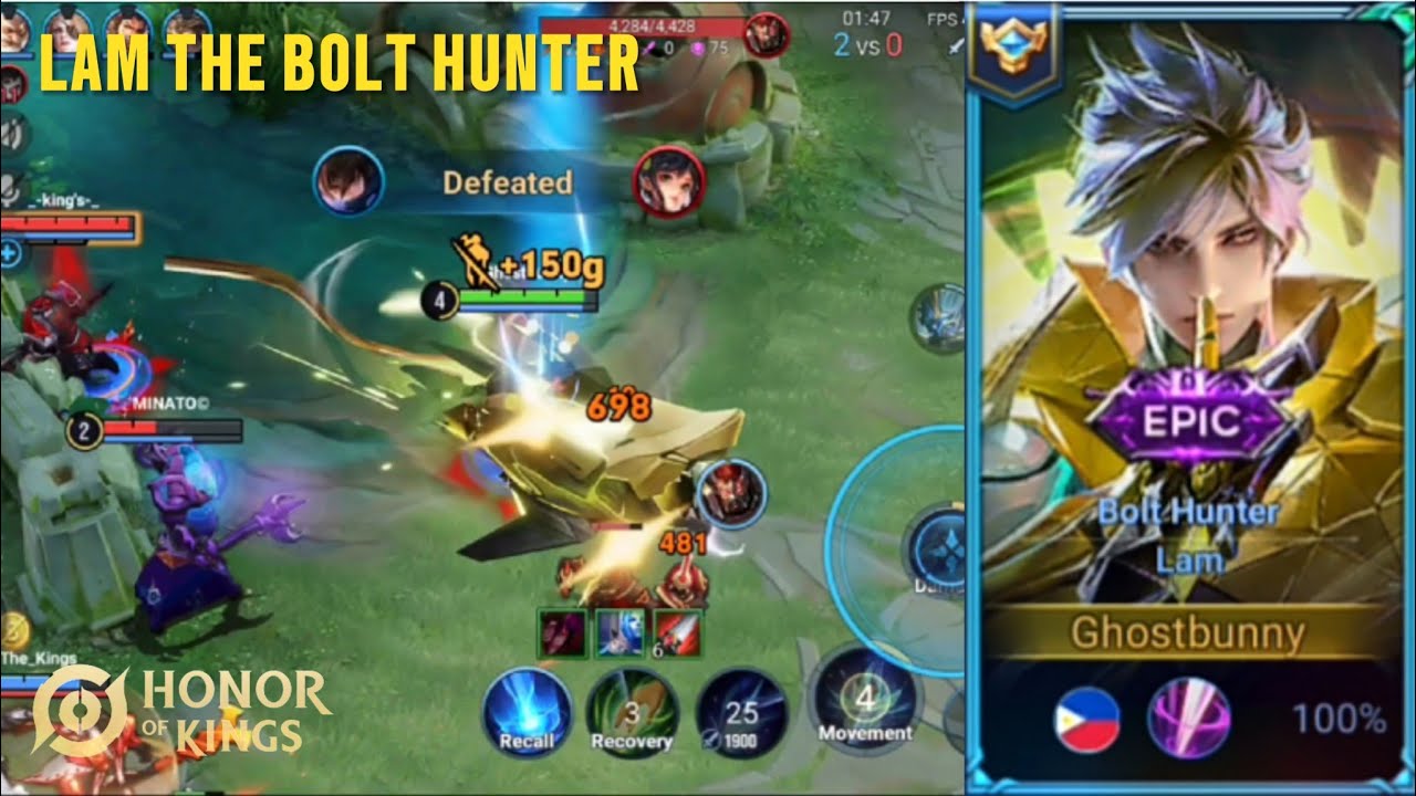 Bolt Hunter Lam - Pro Gameplay • Honor of Kings/王者榮耀 - YouTube