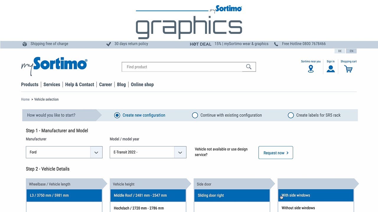 Sortimo - mySortimo graphics configurator - EN - YouTube
