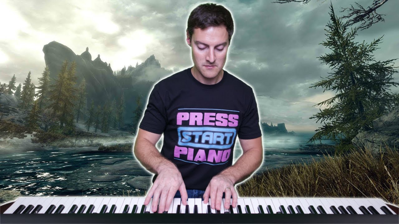 Skyrim Theme Piano Cover (Dragonborn) || Press Start Piano - YouTube
