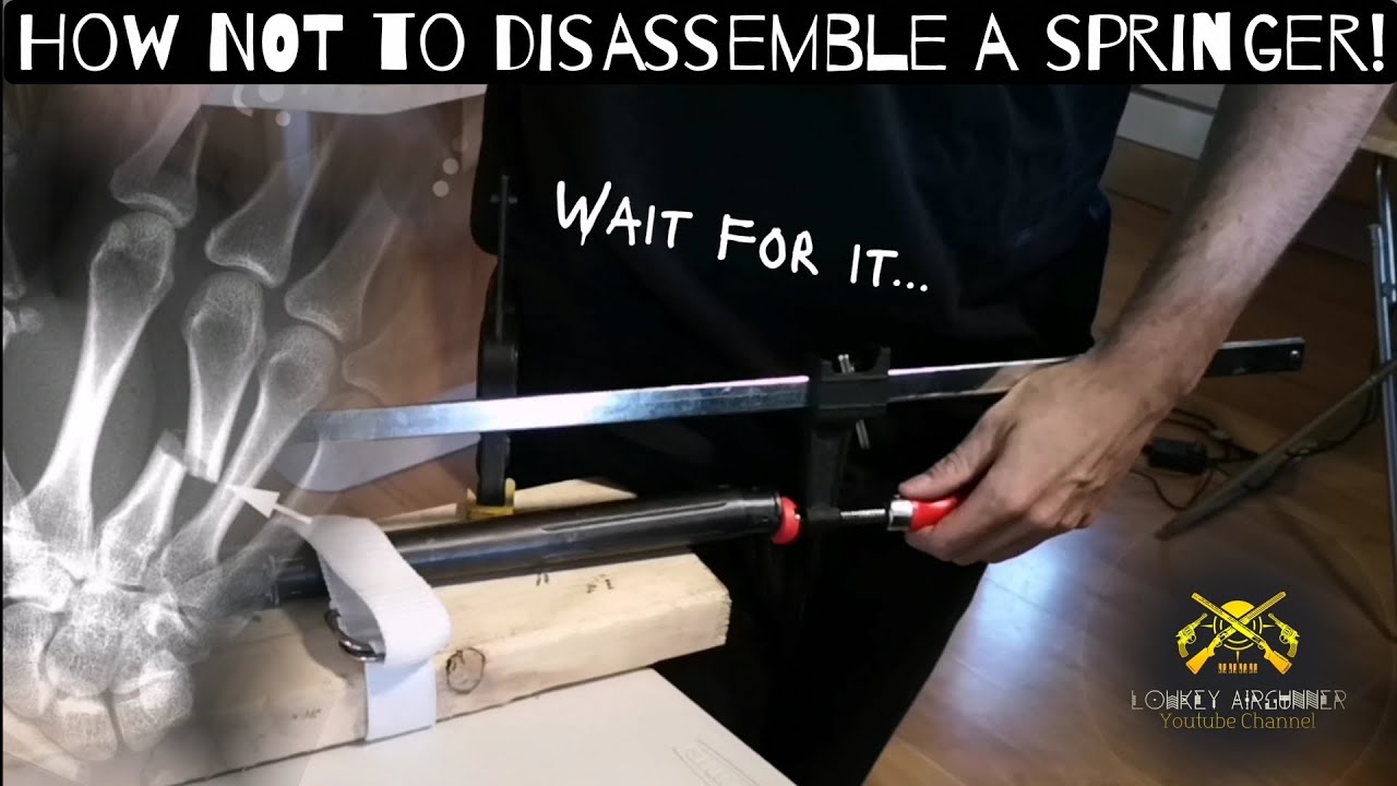 How NOT to disassemble a SPRINGER air rifle ! // Dangers of messing ...