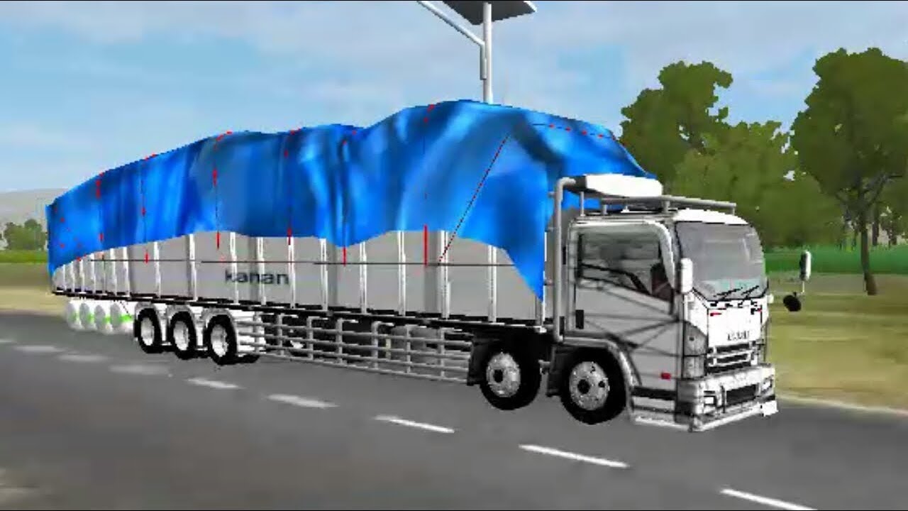MOD Isuzu Tronton NMR71 Tribal Chassis Panjang . BUSSID. - YouTube