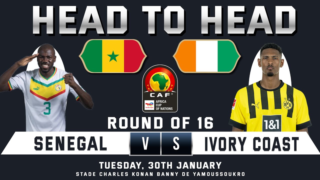 SENEGAL vs IVORY COAST | ROUND OF 16 | AFRICA CUP OF NATIONS- 2024 ...
