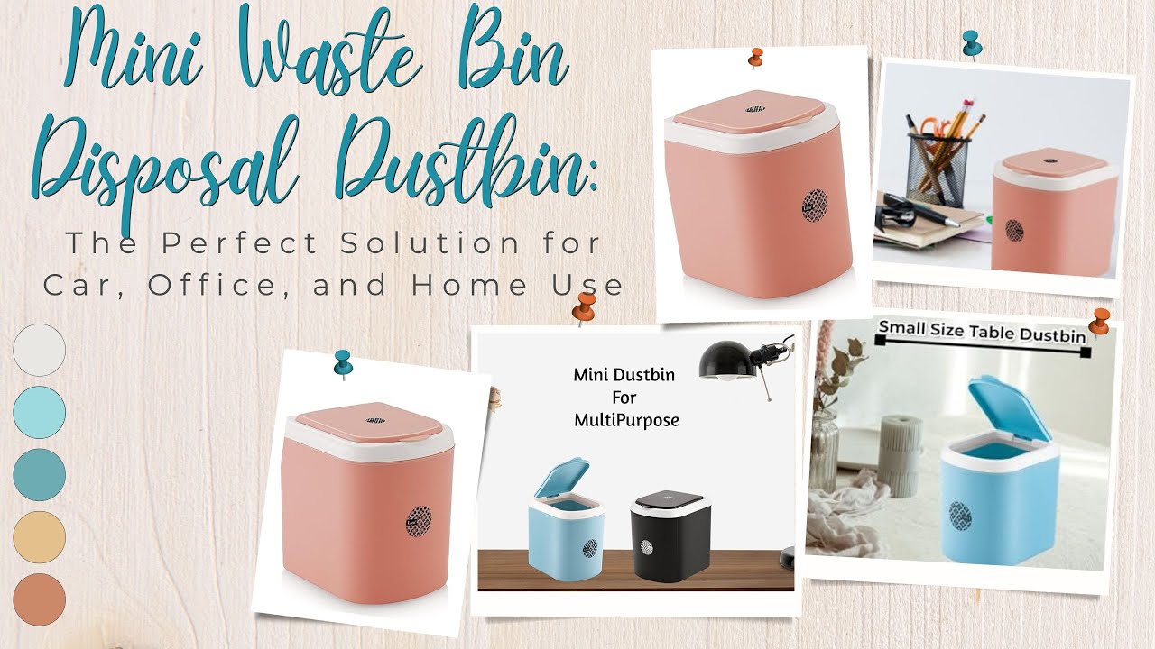 Nabhya Plastic Mini Waste Bin Disposal Dustbin: The Perfect Solution ...