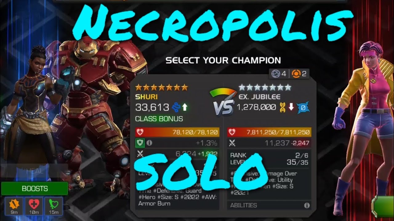 MCOC: Jubilee Necropolis Solo with Shuri - YouTube