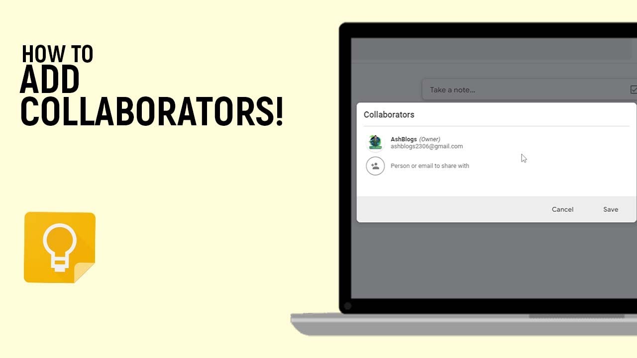 How to Collaborate With Someone on Google Keep Notes [EASY] - YouTube