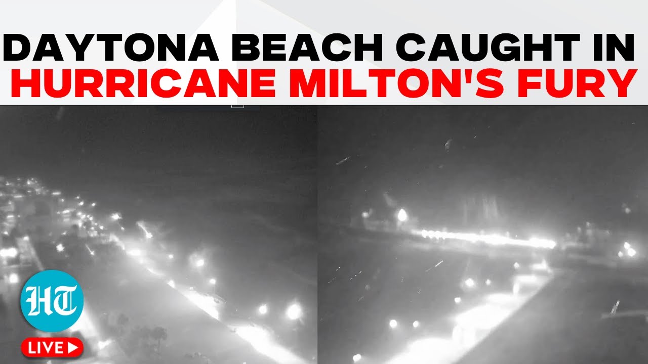 Milton LIVE | Florida's Daytona Beach LIVE Footage As Hurricane Milton ...