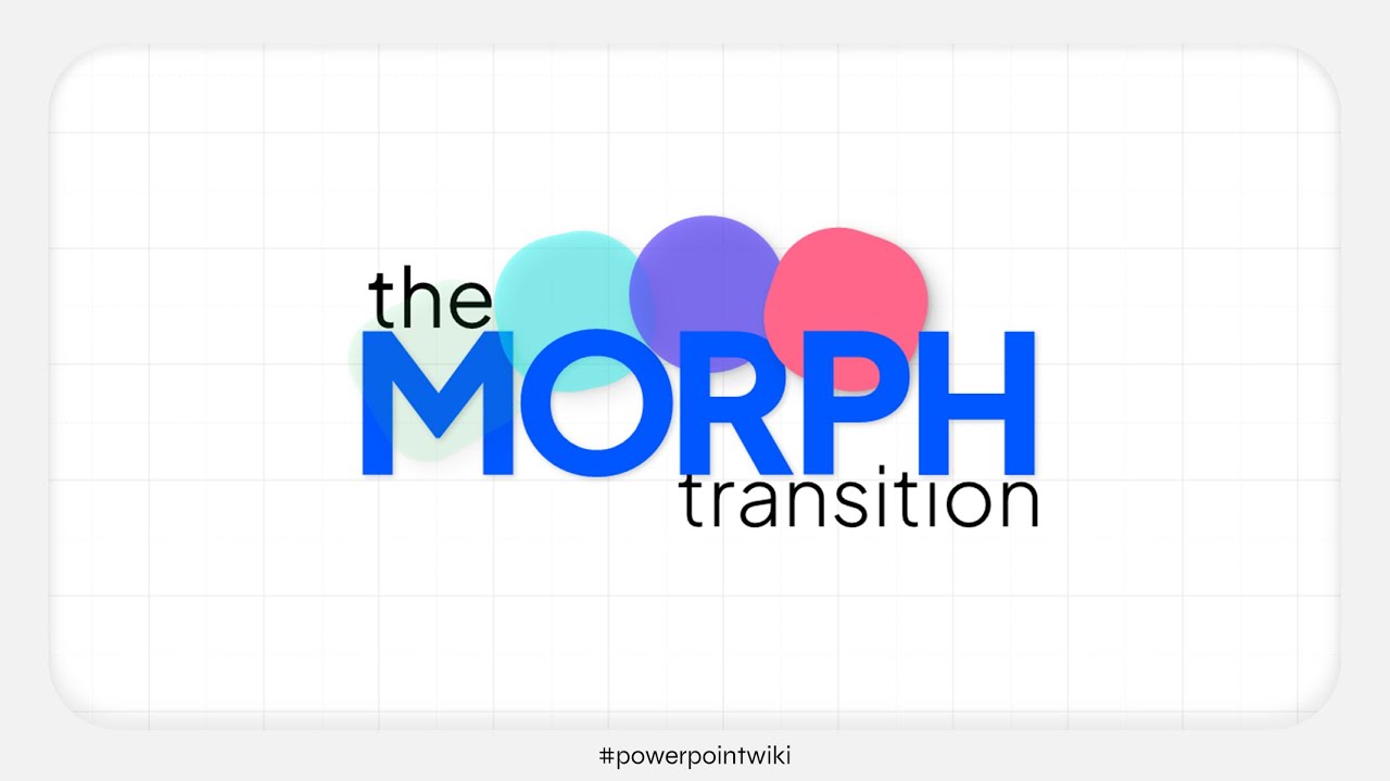 This is how your presentation looks with morph transition # ...