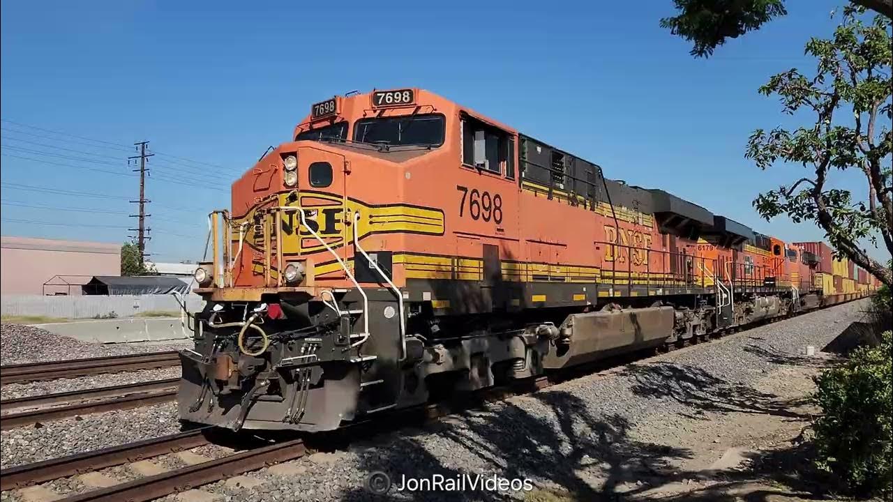 5/10/25 Pre: EB BNSF S train with BNSF 6179 25th Anniversary 2nd unit passes Los Nietos/SFS ...