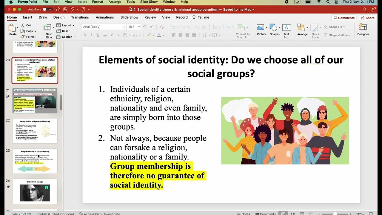 IB Psychology: Social identity theory and minimal group paradigm - YouTube