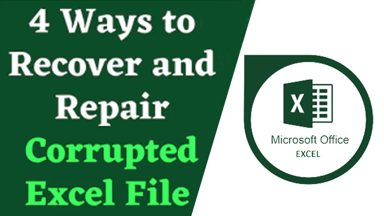 4 Way To Recover And Repair Corrupted Excel file | Corrupted file ko ...