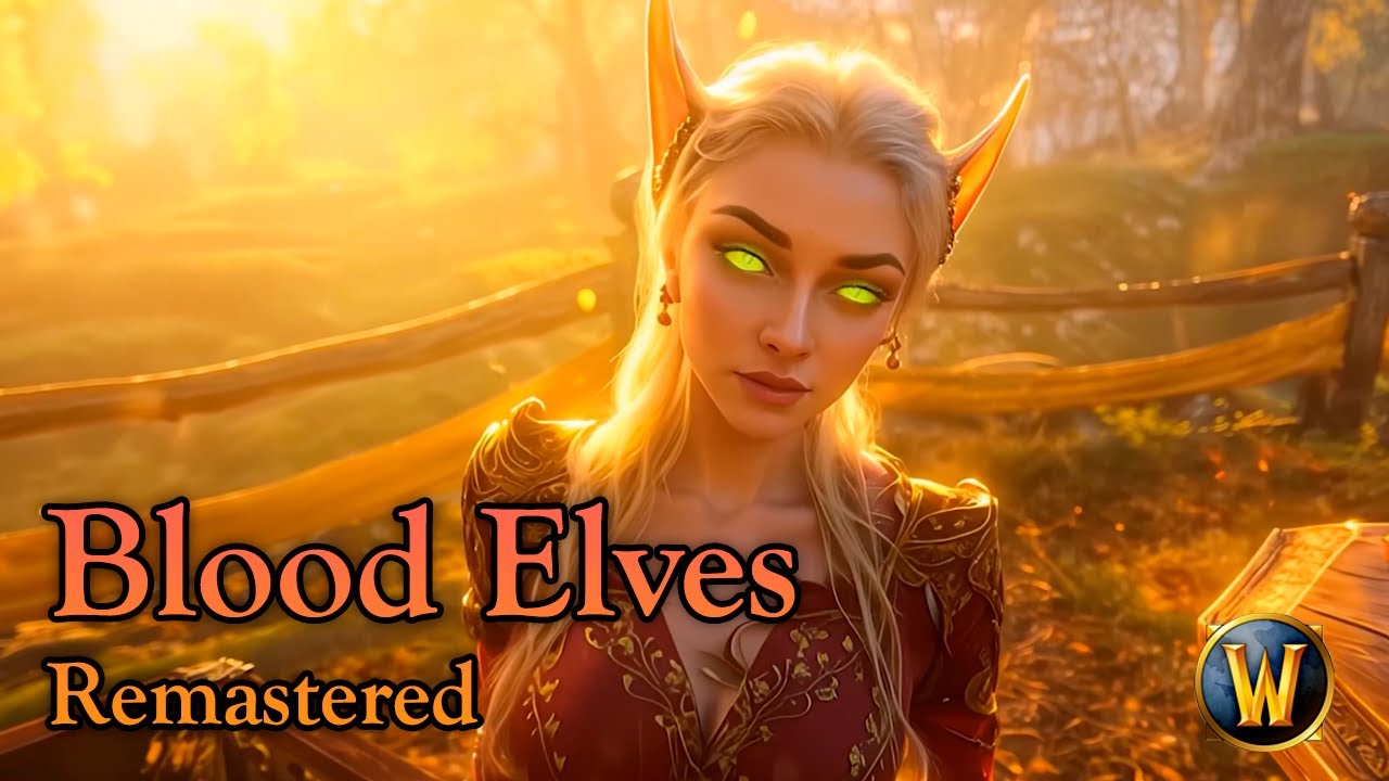 Blood Elf Eversong Woods REMASTERED | World of Warcraft 4K Scenery ...