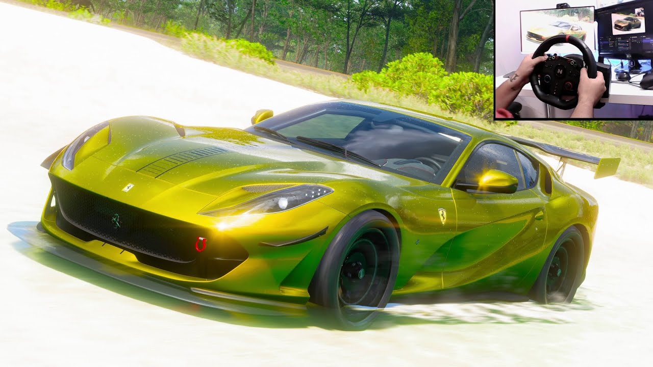780HP FERRARI 218 Superfast Gameplay - Forza Horizon 5 Steering wheel # ...