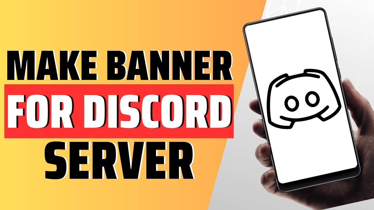 How To Make Banner For Your Discord Server - Full Guide - YouTube