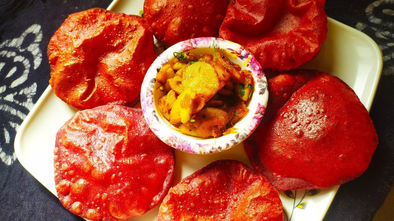 Healthy pink puri - YouTube