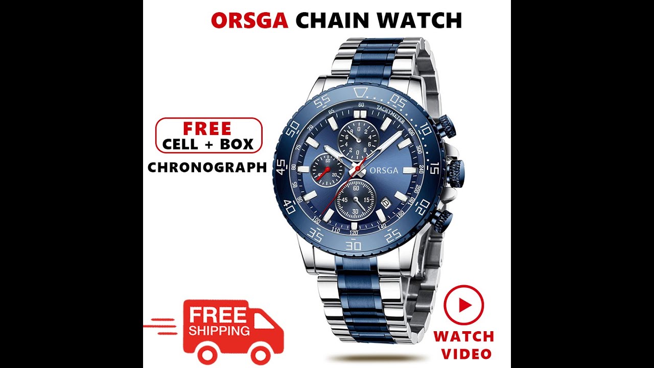 ORSGA Chronograph Watch - YouTube