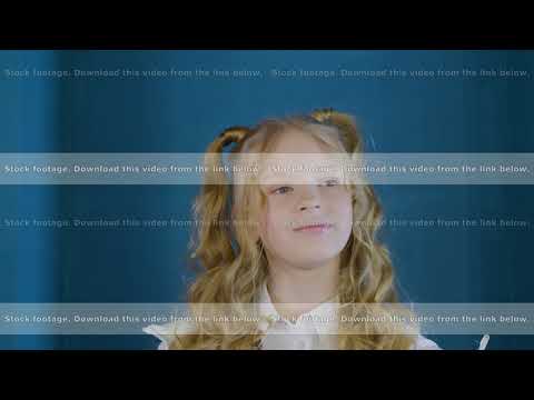 Beautiful curly teen girl posing