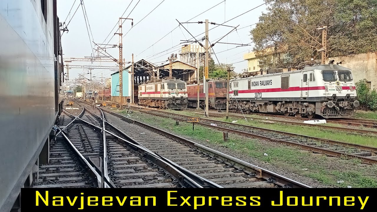 12656/Navjeevan SF Express Journey | Awesome Speed | Indian Railways ...