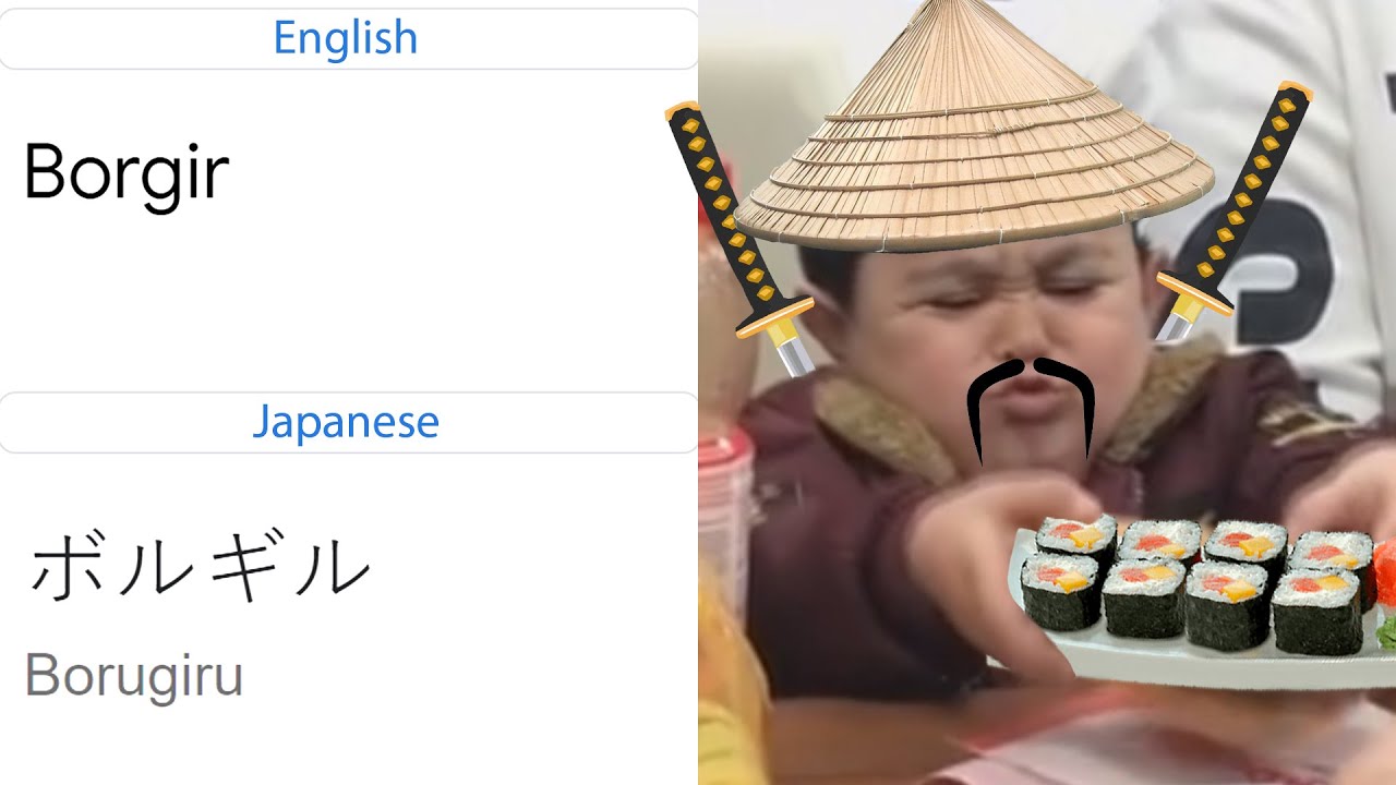 Borgir in different languages meme (Part 3) - YouTube