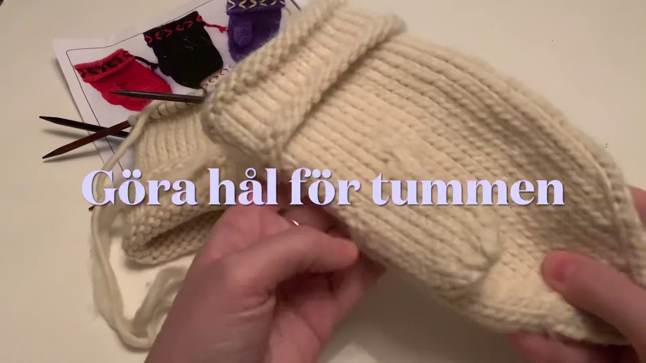 Hur man stickar Lovikkavantar - YouTube
