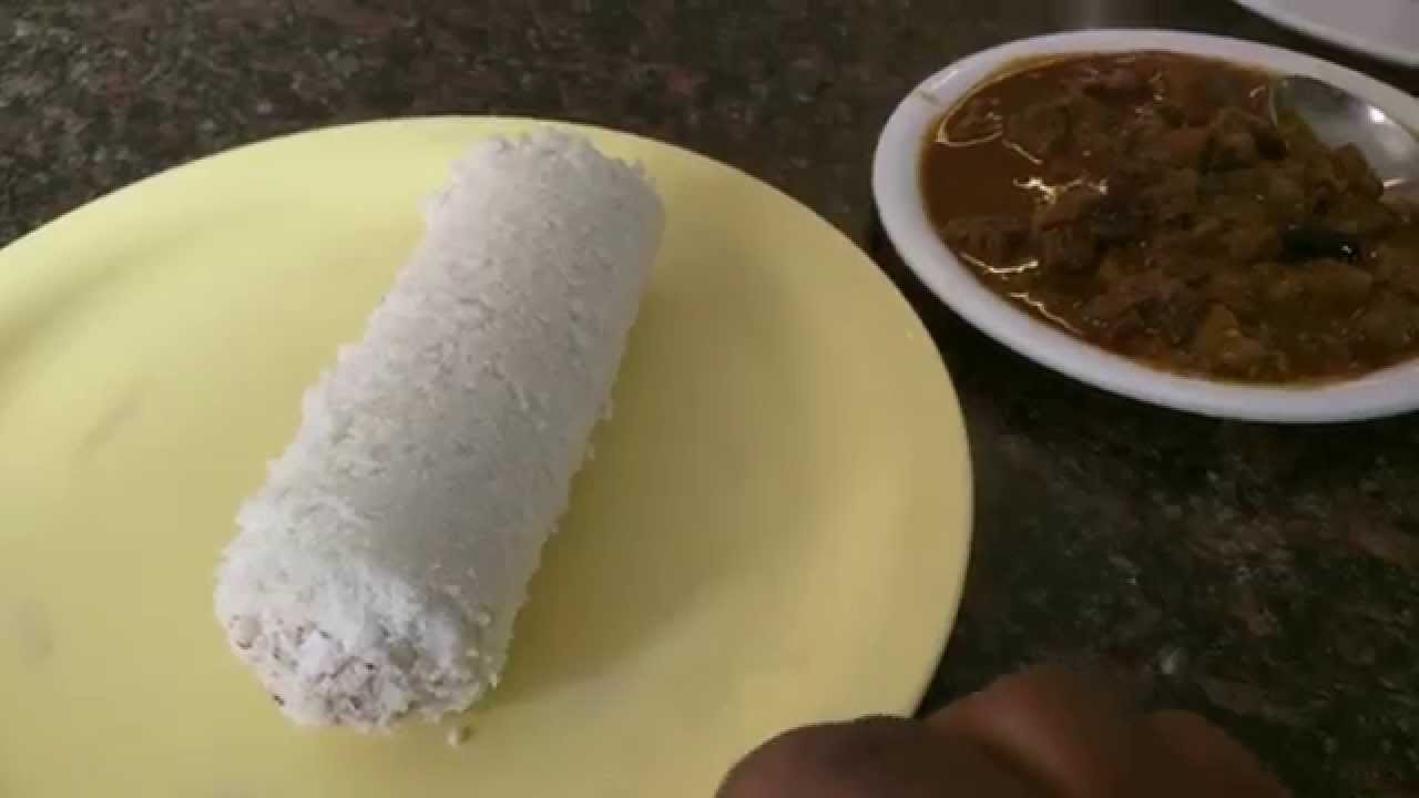 Puttu and Beef Curry at Angel Mess Bangalore - YouTube
