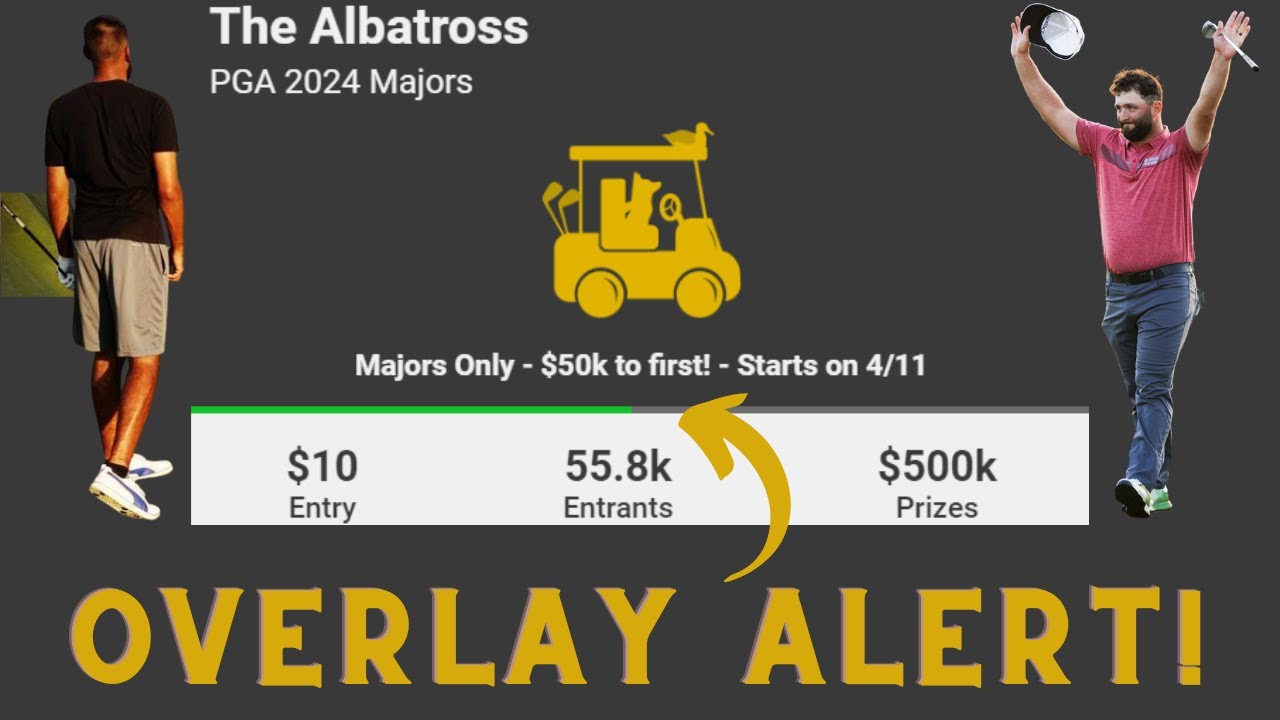 PGA Best Ball OVERLAY Drafting on Underdog with rfr3sh and His Custom ...