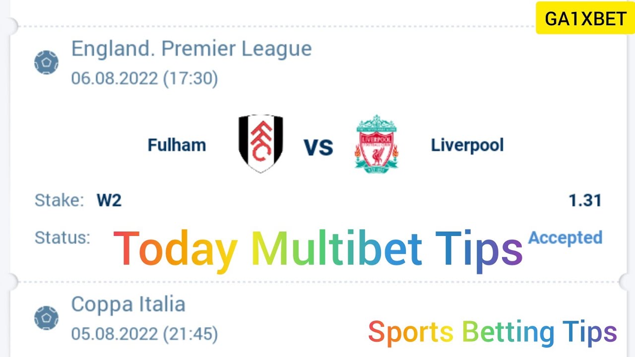 Sports Betting Tips. Today Multibet Tips. GA1XBET 2022 - YouTube
