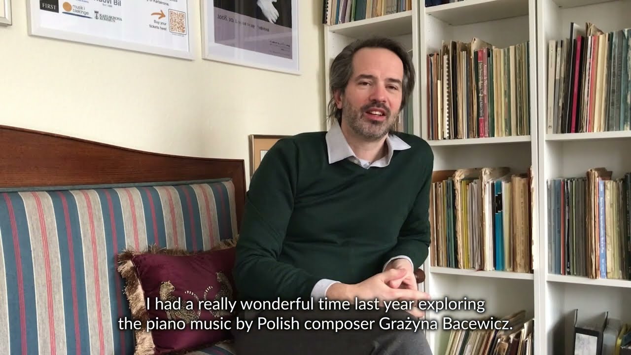 Peter Jablonski talks about his new Grazyna Bacewicz piano album! - YouTube