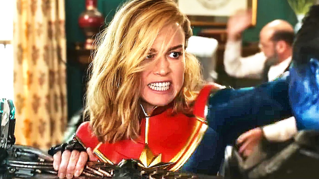 THE MARVELS "Capitana Marvel, Kamala y Nick Fury pelean juntos" Escena ...