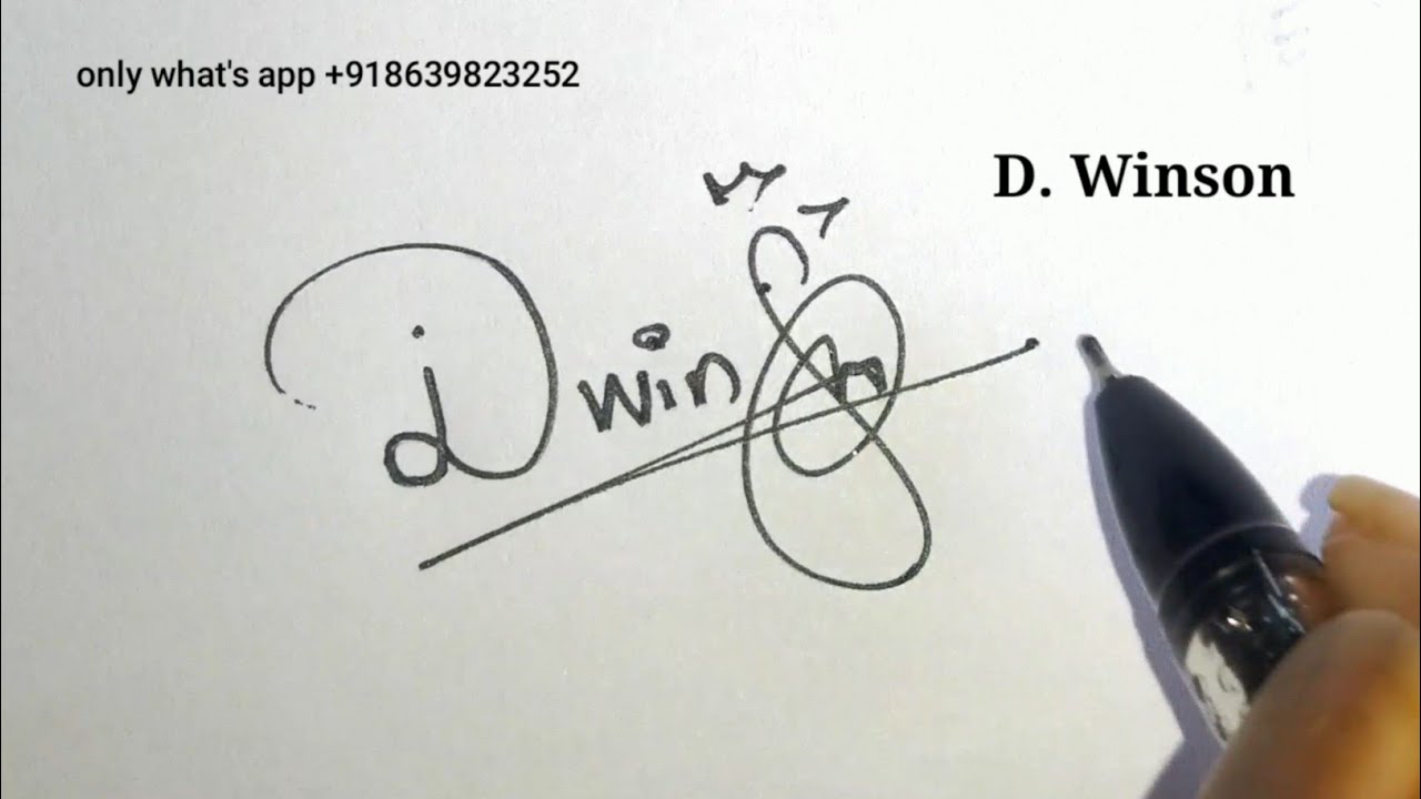 How to signature your name | Sign your name | Signature tips ...