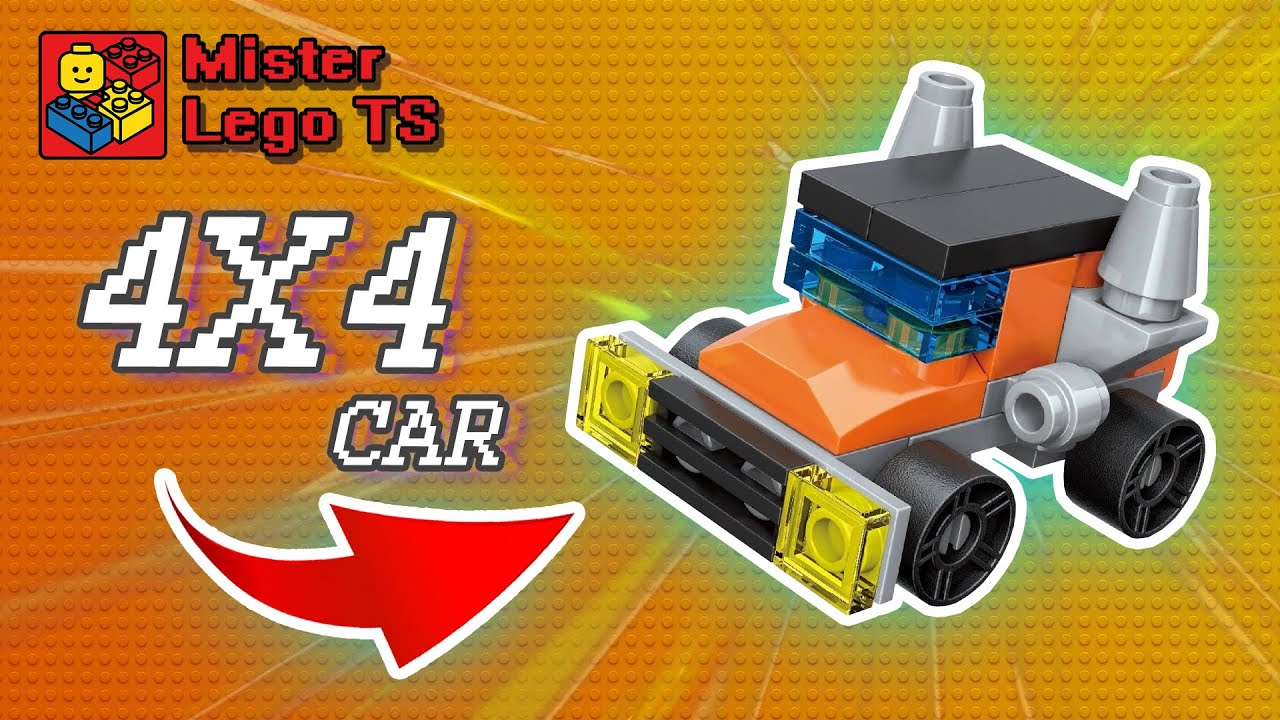 Qman 2106-10 1rd FORM | mini lego | 4x4 car | Build Lego Minifigures ...