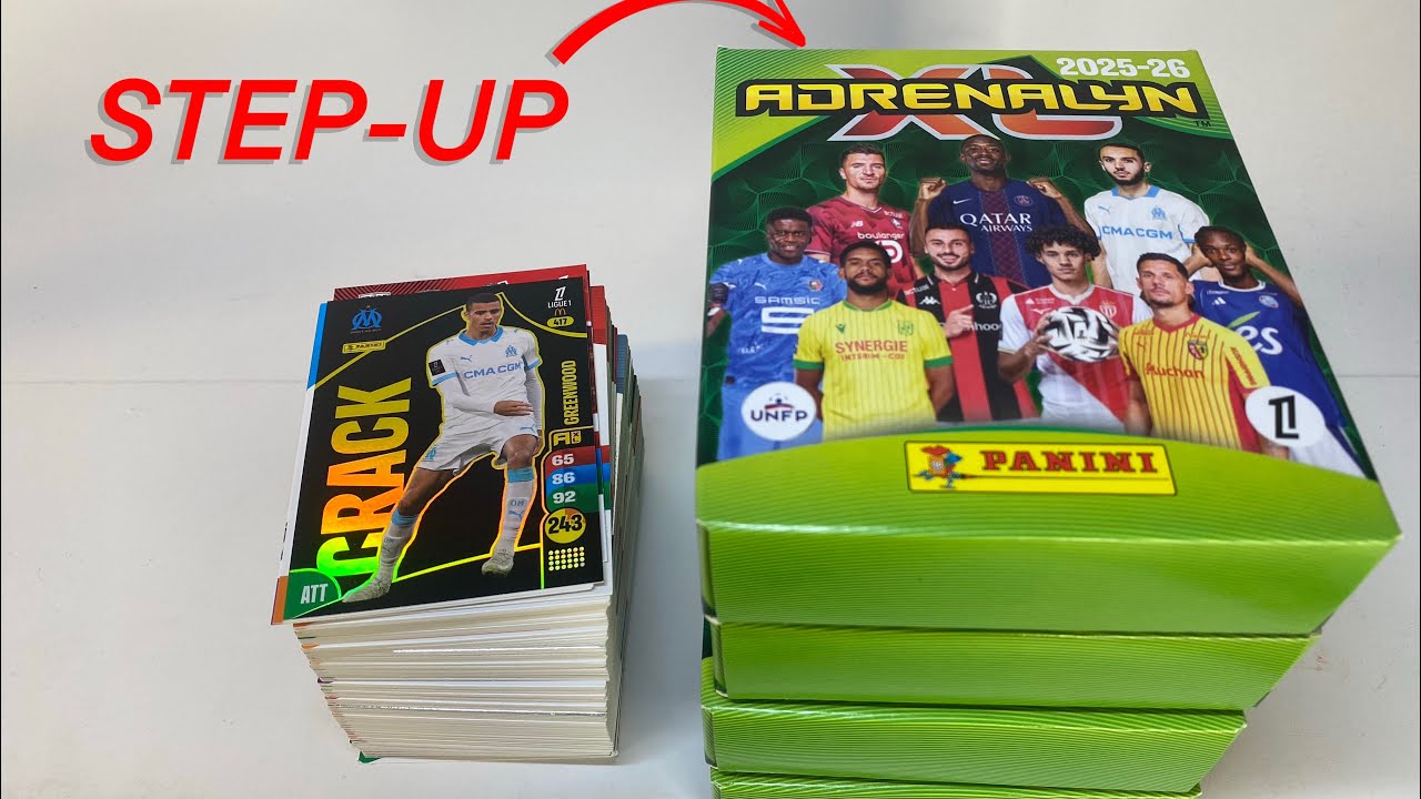 Cartes adrenalyn XL ligue 1 2025 2026 PANINI - YouTube