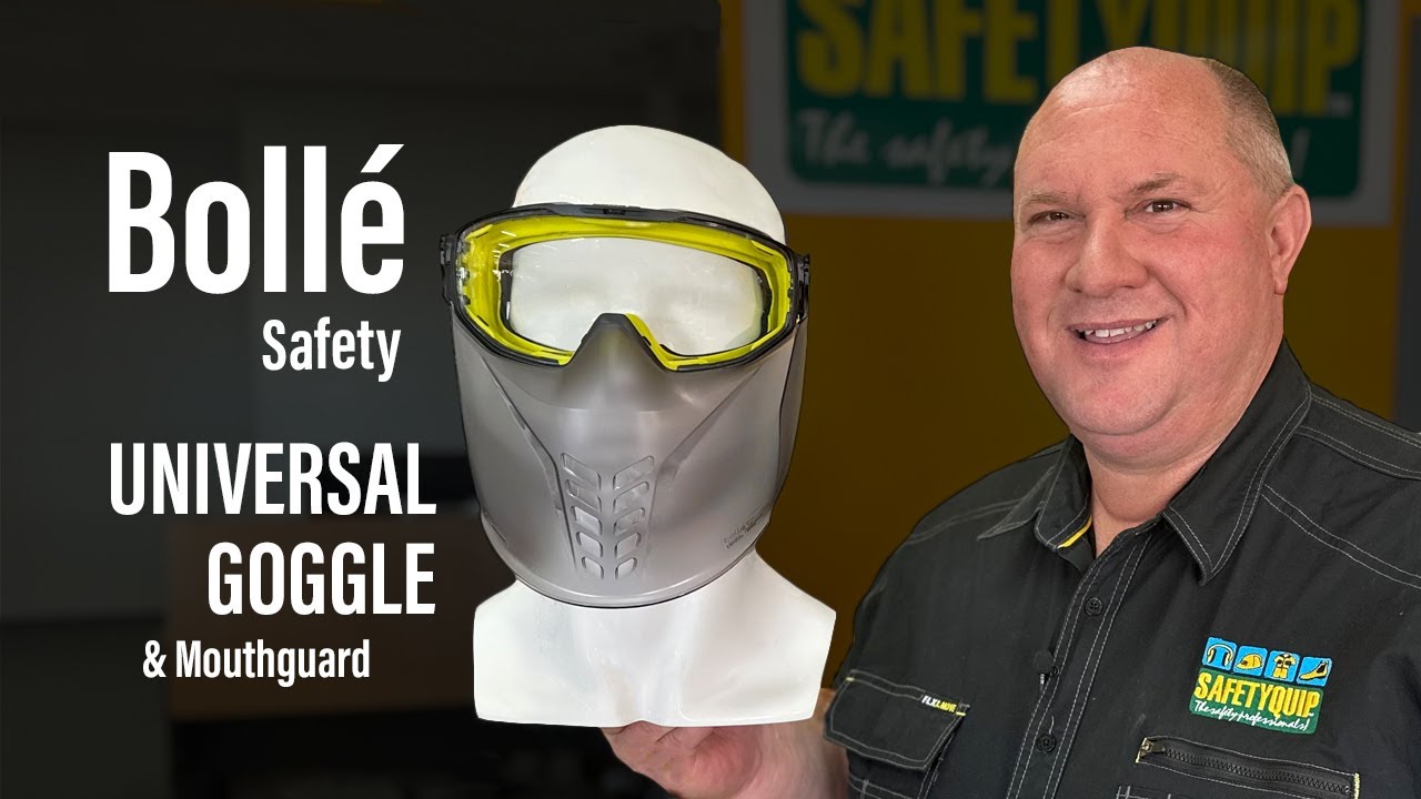Bollé Safety Universal Chemical Goggle & Mouthguard, SafetyQuip ...