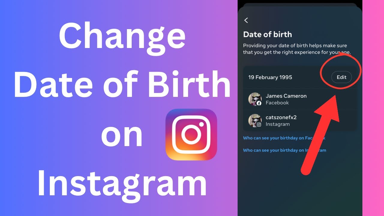 How to Change Date of Birth in Instagram app - YouTube