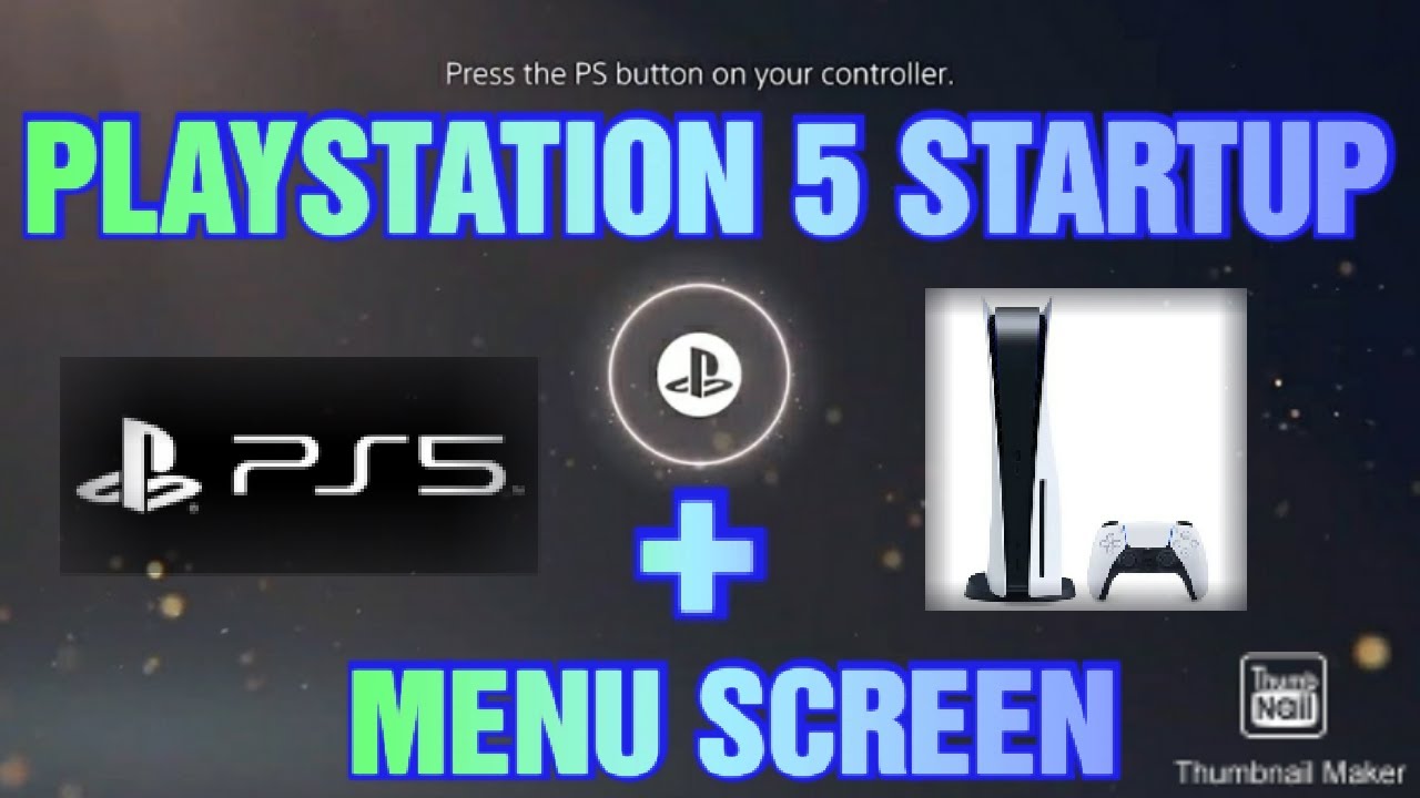 (WELCOME TO PLAYSTATION 5) PS5 STARTUP + MENU SCREEN - YouTube