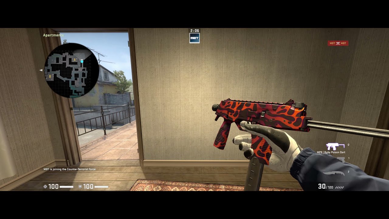 MP9 Ruby Poison Dart Factory New Showcase CS:GO (3440x1440 res 21:9) - YouTube