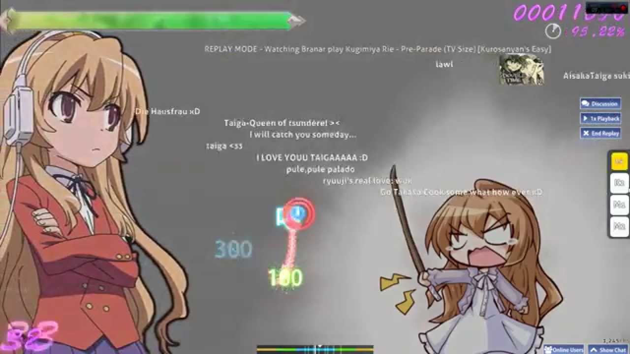 Osu Toradora OP Pre Parade Easy - Branar - YouTube