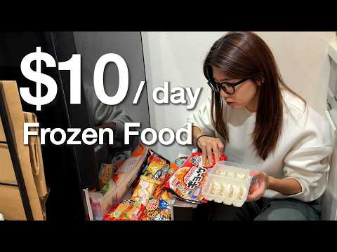 Can I Eat Only Japanese Frozen Food for a Day on $10? 🇯🇵 | A Rainy Day Off Without Cooking
