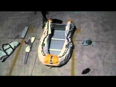 How to Set Up The AAKRON Beachmaster Inflatable Boat - YouTube