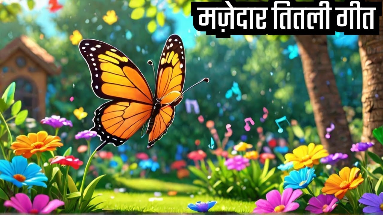 Titli Boli Hat Badmash: Nursery Rhyme for Kids - तितली उड़ी! - YouTube