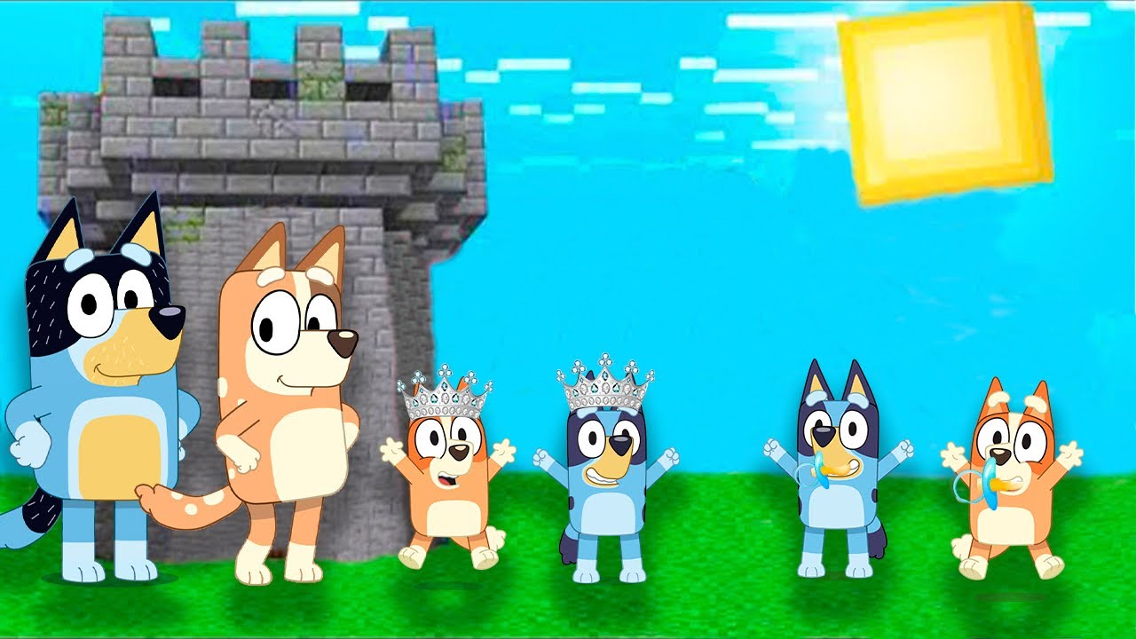 Princess Bingo Most Secure Tower in Minecraft vs Baby Bluey in ...