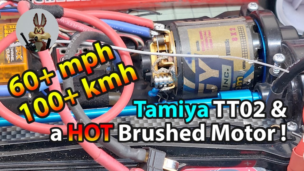 60+ mph / 100+ kmh Tamiya TT02 + Brushed Motor - YouTube