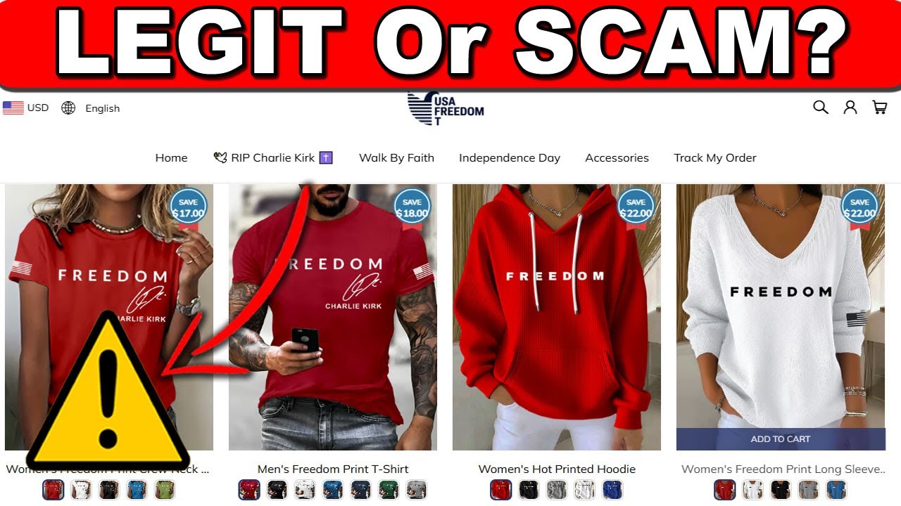 USA Freedom T Reviews - Legit USAFreedomT.com Store or Scam? - YouTube