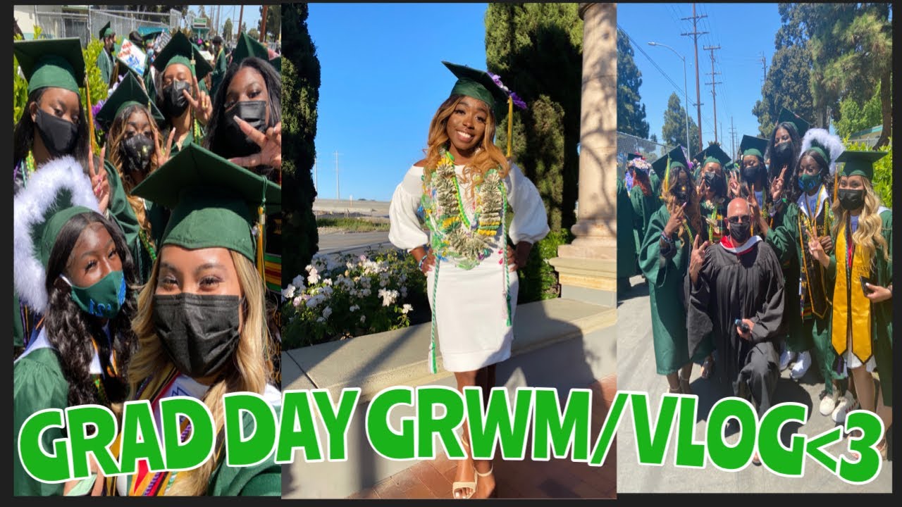 highschool graduation grwm / vlog | grad practice , hair appointment ...