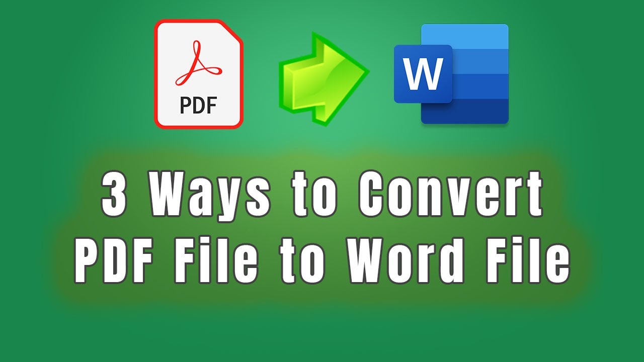 How To Convert PDF Document To Word Document By Three Ways 3 Easy How To Convert PDF Document To Word Document By Three Ways 3 Easy