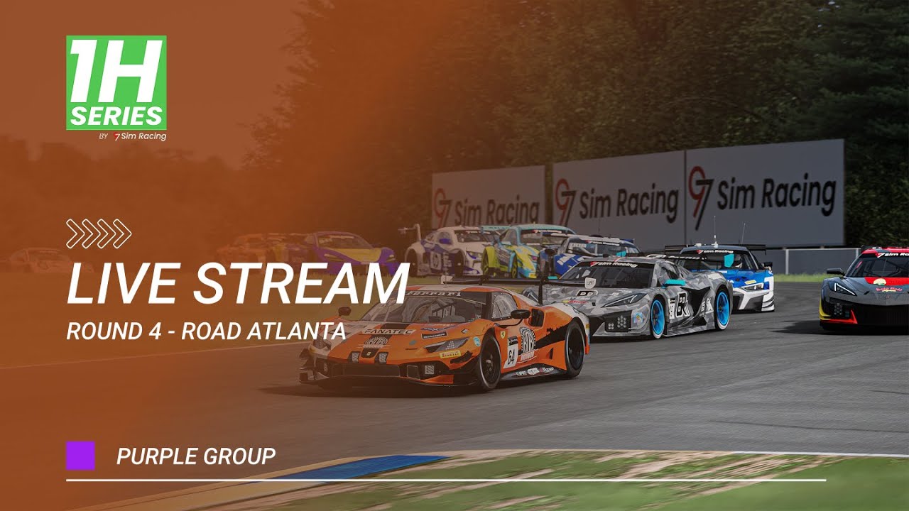 [Live] Round 4 - Road Atlanta | Purple Group | 1Hour Series 2025 by 97 ...